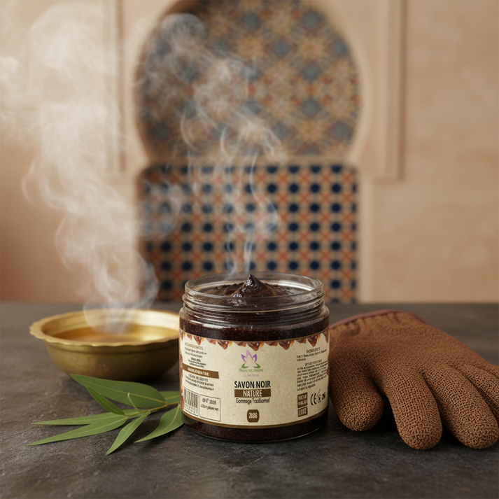 Savon Noir Artisanal Beldi 200g - Exfoliant Naturel pour le Hammam ...