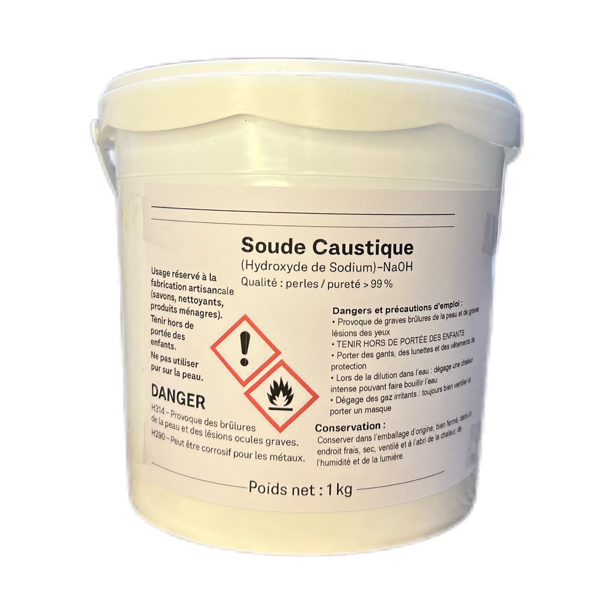 Soude Caustique 99% – Savonnerie Artisanale au Maroc – Maroc Bio Pharma